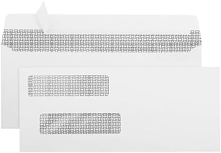 Amazon.com : 500#8 Gummed Double Window Security Check Envelopes ...