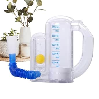 Incentive Spirometer Adult, 5000ml Capacity Lung Exercise Device with ...
