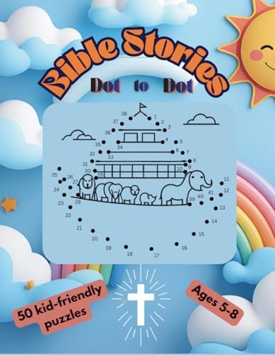 Bible Stories Dot to Dot Puzzle Book: Dot to Dot book with characters ...
