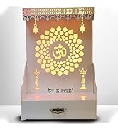 Amazon.com: Deckrate Wooden Temple Table Top Mandir with White LED ...