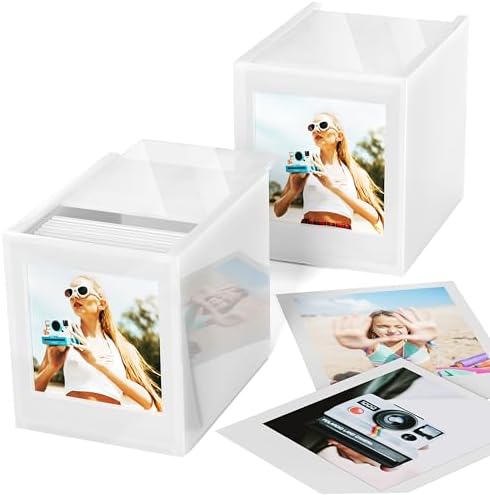 Amazon.com: WINKINE Acrylic Polaroid Frame & Photo Storage Box for i ...