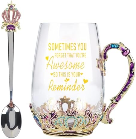 Amazon.com: SWTHONY Fancy Tea Cup with Spoon Set Birthday Gifts for ...