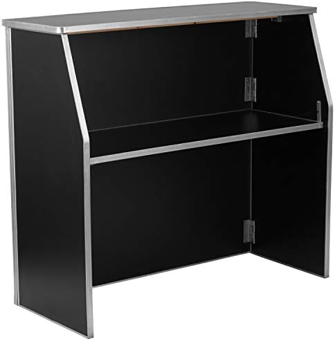 Amazon.com: VPABES 4' Folding Portable Event Bar with Top and Middle ...