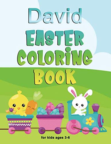 Amazon.com: David Easter Coloring Book for Kids Ages 3-6: Personalized ...