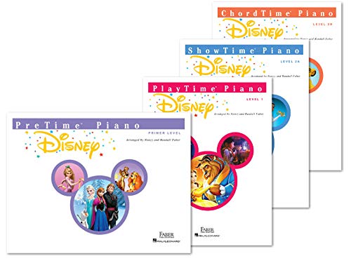 Faber Piano Adventures Piano Disney Books Set (4 Books) - Primer Level ...