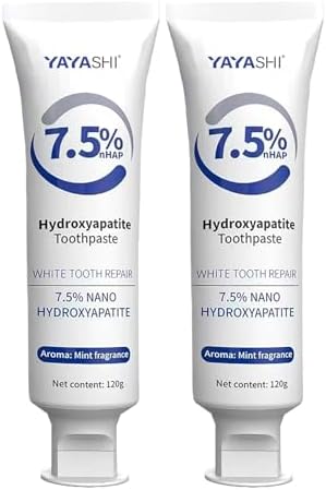 Amazon.com: Hydroxyapatite Toothpaste 2-Pack for Enamel Protection ...