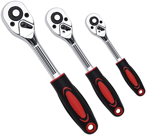 EIAOSI 3-Teiliges Ratschen-Set, 1/4 , 3/8 , 1/2 RatschenschlüSsel ...