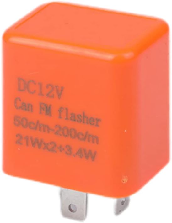 Amazon.com: Orange adjustable three-speed car flasher DC12V Can FM ...