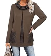 Messic Womens Hooded Shirts Women's Long Sleeve Hooded Tunic Tops ...