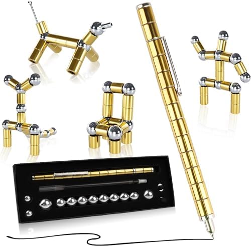 Fidget Pen,Magnetic Pen,Cool 0.5mm Ballpoint Pen,Fun Stress-Relieving ...