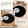 Gatphy 8 Ball Rug Simulation Billiards Round Rugby Decorative Carpet ...