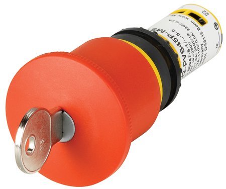 Eaton Eaton C22-PVS45P-MS1-K02 22mm Assembled Pushbutton, Red, C22 ...