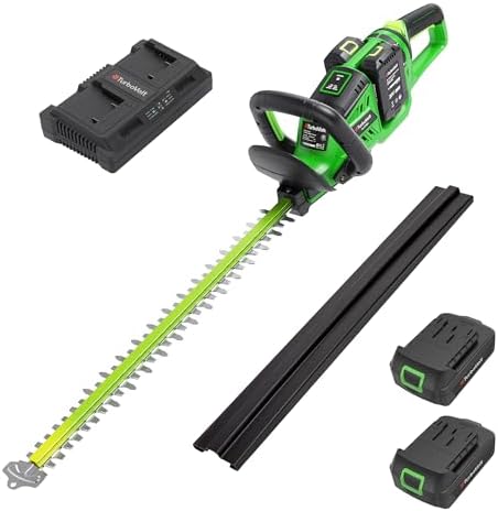 Amazon.com : TurboVolt 40V 24 Inch Cordless Handheld Hedge Trimmer with ...