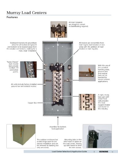 Murray LC3040B1200P 30 Space 40 Circuit 200 Amp Main Breaker Indoor ...