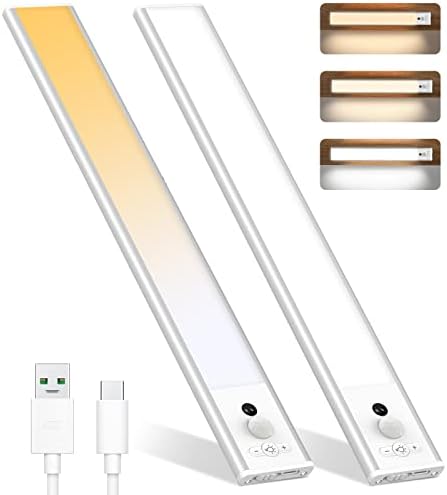 Under Cabinet Kitchen Lights 2 Pack 30cm, Wardrobe Lights Motion Sensor ...