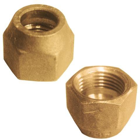 Deep 5/8’ Brass Flare Nuts for Air Conditioner & Gas Pipe Fittings ...