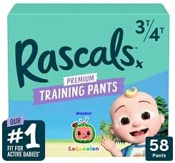 Amazon.com: Rascal + Friends Training Pants Size 3T-4T 58 Count, Whte ...