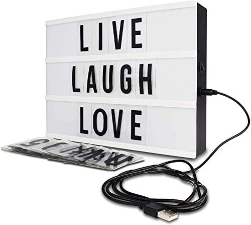 Buy Quace Large Cinema Light Box with 90 Letters and Symbols - DIY ...