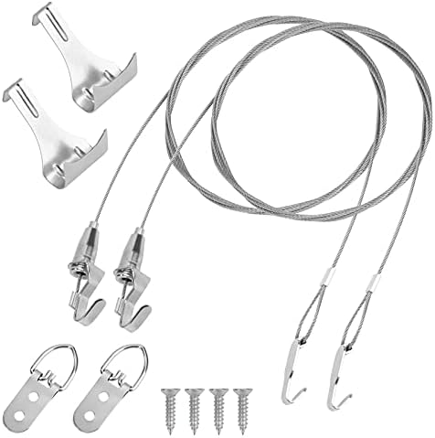 Picture Hanging Wire Kit, 2pcs Heavy Duty Stainless Steel Wire 2m × ...