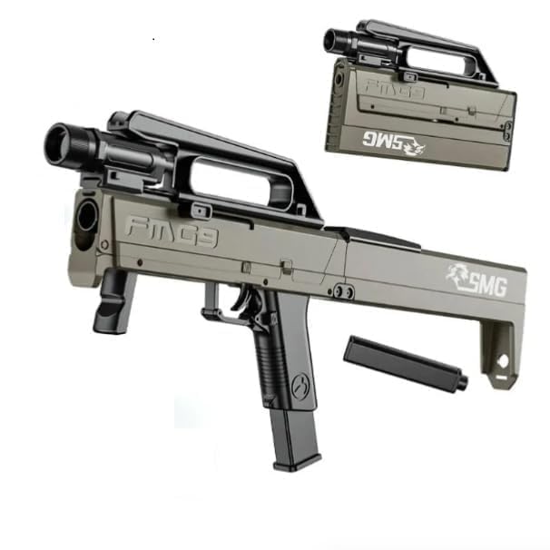 HONTRAL FMG9 EVA Soft Foam Shell Ejection Gun Toy Blaster Gun Submachine Gun Toy, Folding ...
