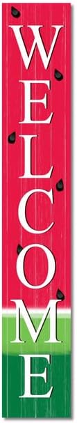 Amazon.com: Ymaotrade Welcome Watermelon Porch Board 8”x48” Welcome ...