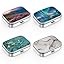Pill Box 2 Compartment Medicine Pill Case,Portable Pocket or Purse Pill ...