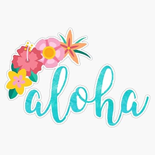 Amazon.com: Hawaii Aloha Vinyl Sticker Waterproof Bumper Sticker Laptop ...