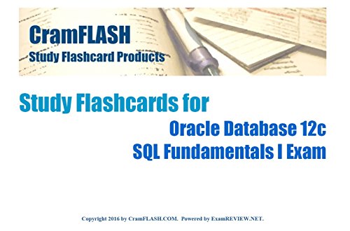 Amazon.co.jp: CramFLASH Study Flashcards for Oracle Database 12c SQL Fundamentals I Exam: 50 ...