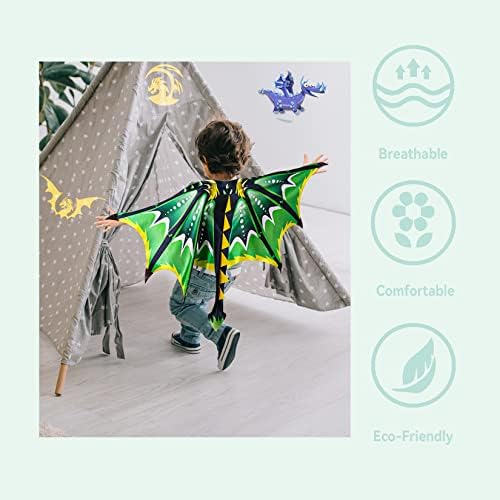 Amazon.com: Creatoy Kids Dragon Costume bulk for Boys 6pcs Dragon Wings ...