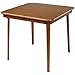 Amazon.com: Wood Folding Card Table in Warm Fruitwood Finish : Home ...