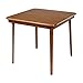 Amazon.com: Wood Folding Card Table in Warm Fruitwood Finish : Home ...