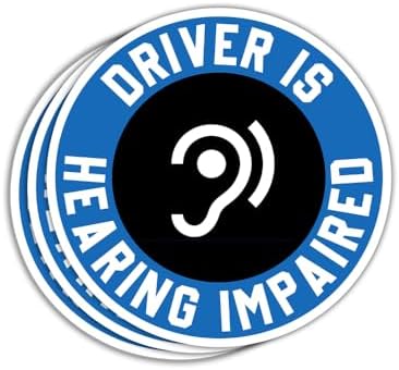 Amazon.com: LECATI (3Pcs) Driver is Hearing Impaired Stickers Driver is ...