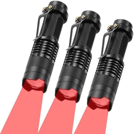Ultra-Low Lumen Red Flashlight for Astronomy & Night Vision - Zoomable ...