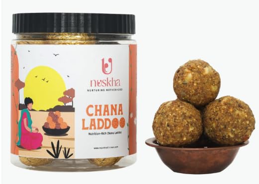 Nuskha Kitchen Chana Laddu | Healthy Ladoo with Roasted Gram & Dry ...