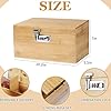 Amazon.com: TISEMENT Large Bamboo Box with Combination Lock, Decorative ...