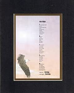 Amazon.com: Touching and Heartfelt Poem for Motivations - Aim High Poem ...