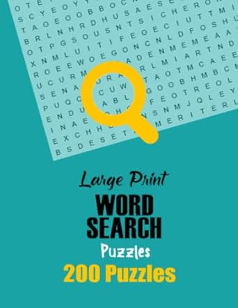 Large Print Word Search Puzzles: 200 Puzzles | Amazon.com.br