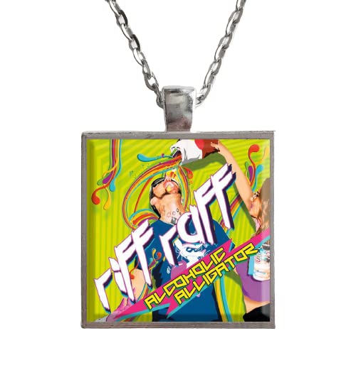 Amazon.com: Album Cover Art Necklace Riff Raff Alcoholic Alligator ...