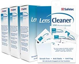 Amazon.com: Safetec Lens & Eyeglasses Cleaning Wipes, Pre-Moistened ...