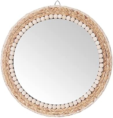 Amazon.com: LIVDUCOT 27" Handmade Farmhouse Large Rattan Mirror for ...