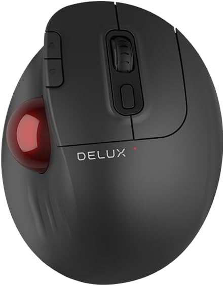 DELUX MT1 DB for Computer, Ergonomic Wireless Mouse Device with ...