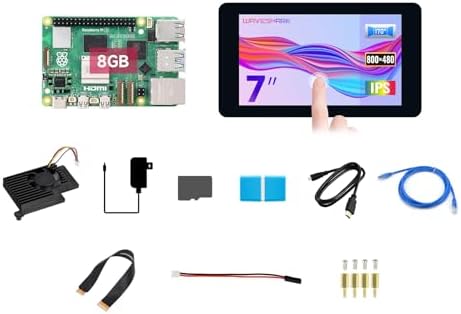 Amazon.com: Waveshare Display Kit, Compatible with Raspberry Pi 5 8GB ...
