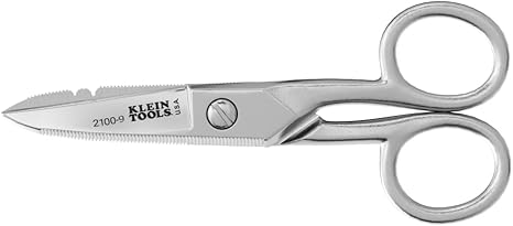 Amazon | Klein Tools 2100-9 Stainless Steel Electrician's Scissors ...