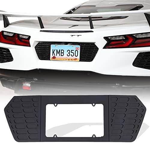 Amazon.com: Rear License Frame Compatible with Corvette C8 Stingray ...