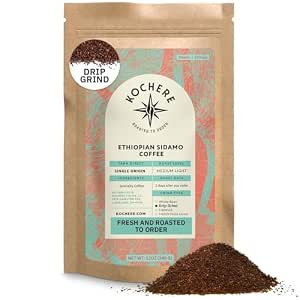 Amazon.com : Ethiopian Sidama Ground Coffee - Single Origin Medium ...