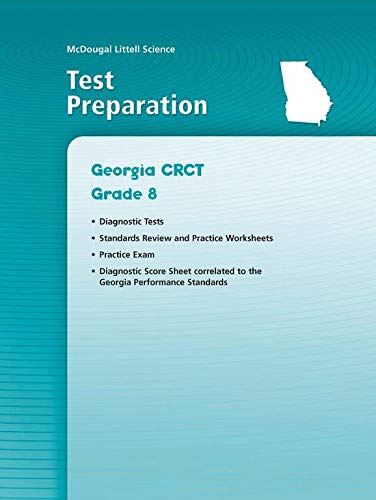 Science, Grade 8 Test Prep Workbook Physical Science: Mcdougal Littell ...