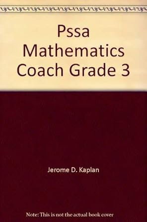 Pssa Mathematics Coach Grade 3: Jerome D. Kaplan: 9781586203962: Amazon ...