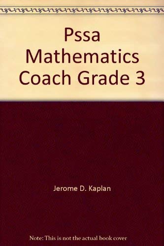Pssa Mathematics Coach Grade 3: Jerome D. Kaplan: 9781586203962: Amazon ...