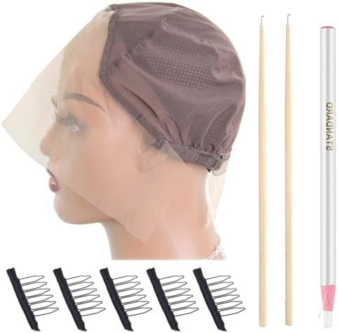 Amazon.com : 13x4 Lace Front Wig Cap for Making Wigs with Adjustable ...