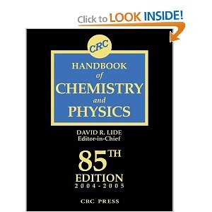 CRC Handbook Chemistry and Physics BYLide: Lide: Amazon.com: Books